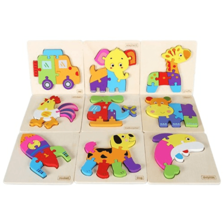 Picture Puzzles With Name Tags ( 6 Piece Puzzle ) - Monty Maestro